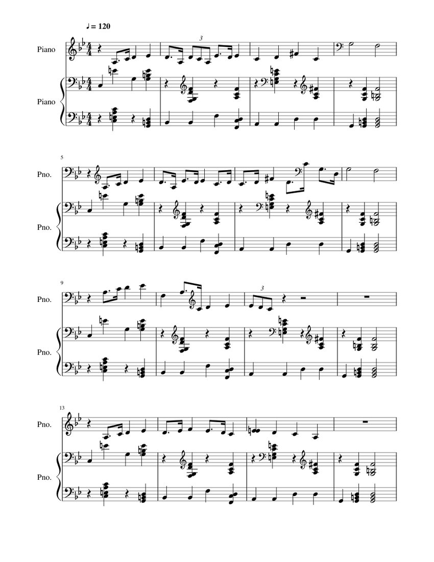 Riff raff Sheet Music for Piano (Solo) | MuseScore.com