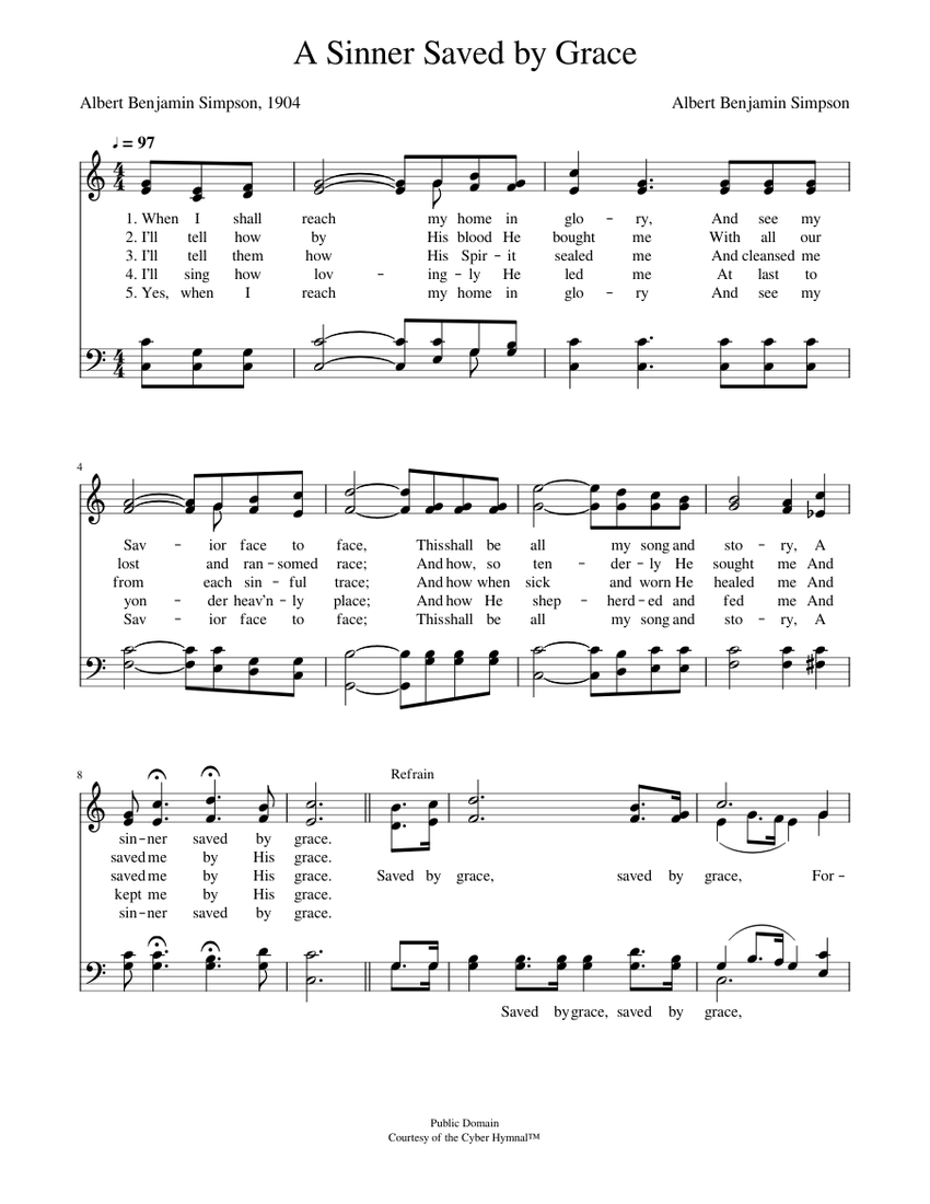 sinner saved by grace scripture