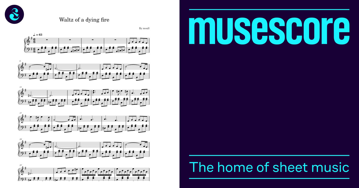 Waltz of a dying fire (original composition) Sheet music for Piano ...