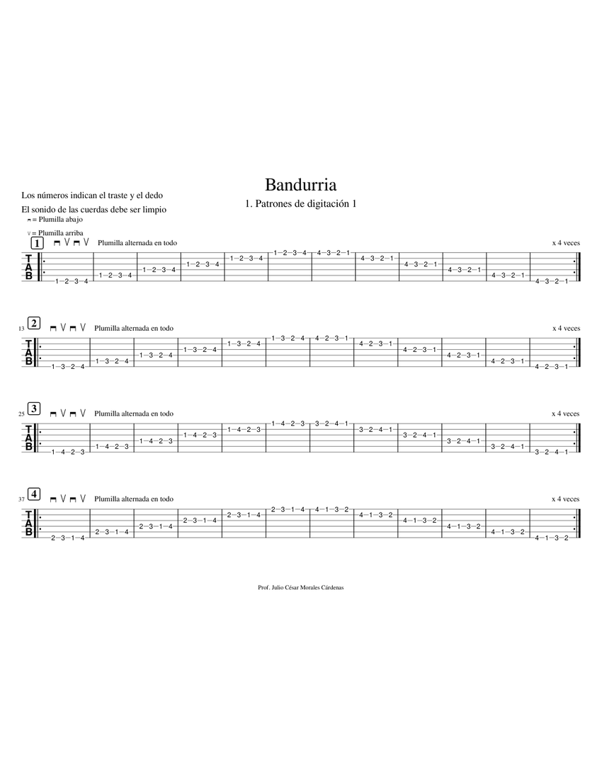 Bandurria 1 Sheet Music and Tab for Guitar (Solo) | MuseScore.com