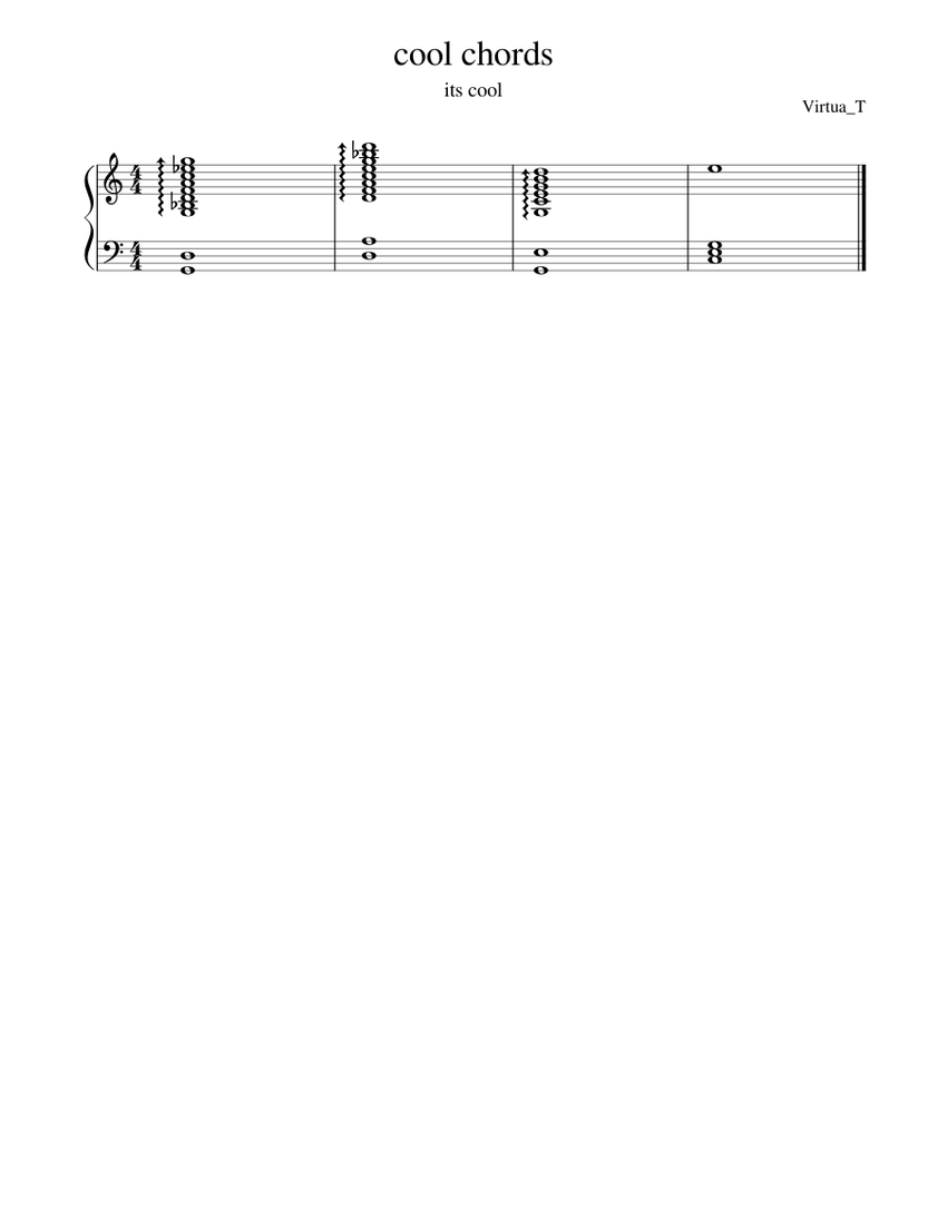 cool_chords! Sheet music for Piano (Solo) | Musescore.com