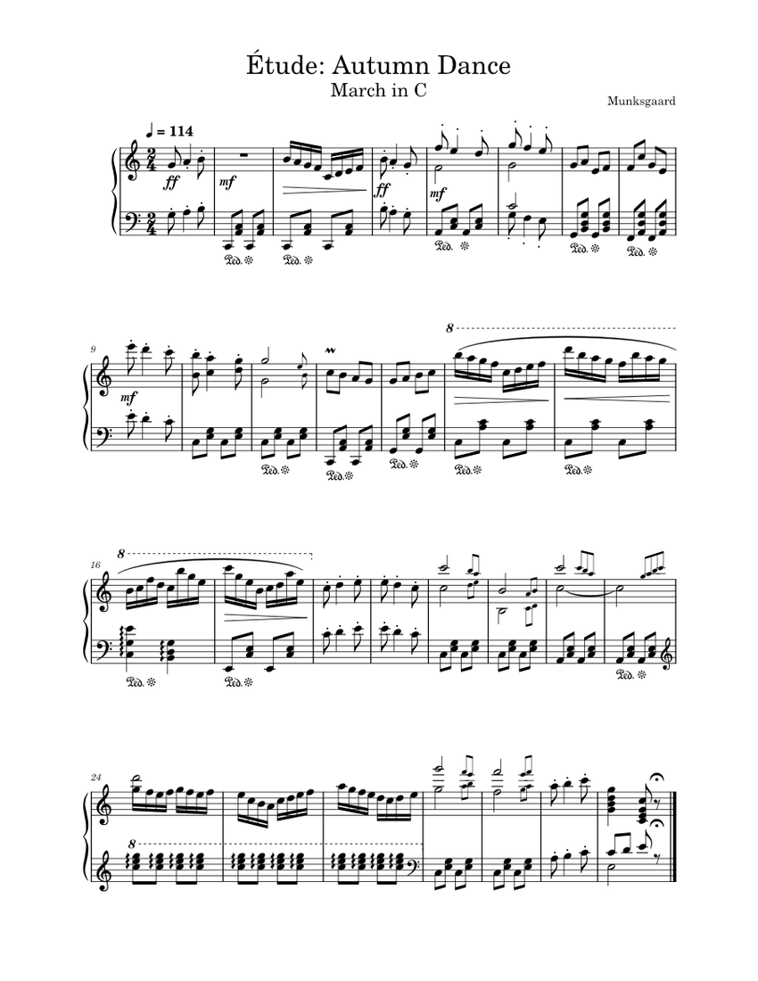Autumn Dance Sheet music for Piano (Solo) | Musescore.com