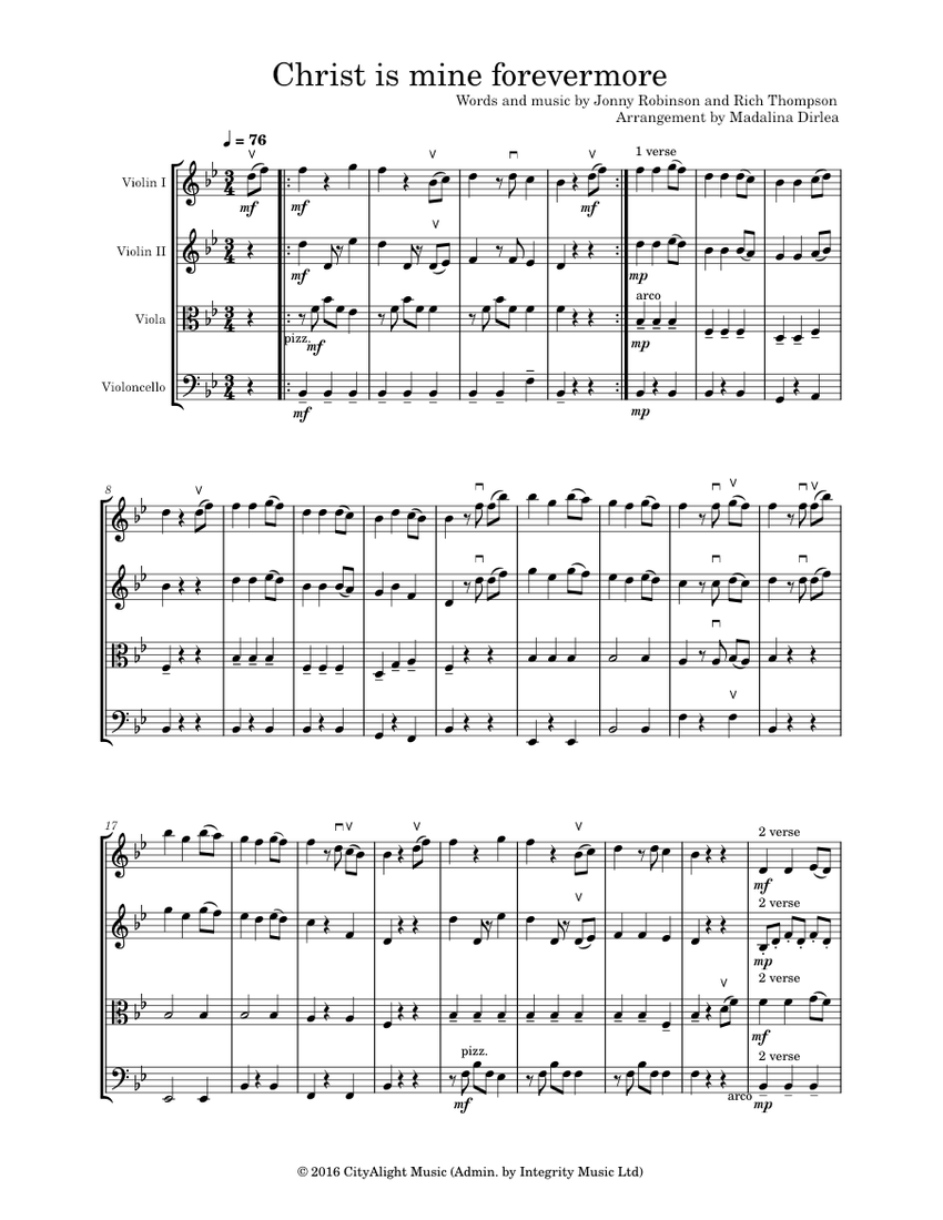 Christ is mine forevermore - CityAlight Sheet Music with Chords for ...