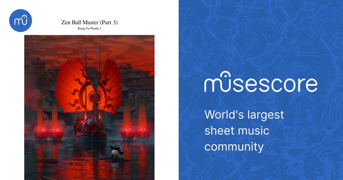 Zen Ball Master (Part 3) Kung Fu Panda 2 Sheet music for Alto, Oboe ...