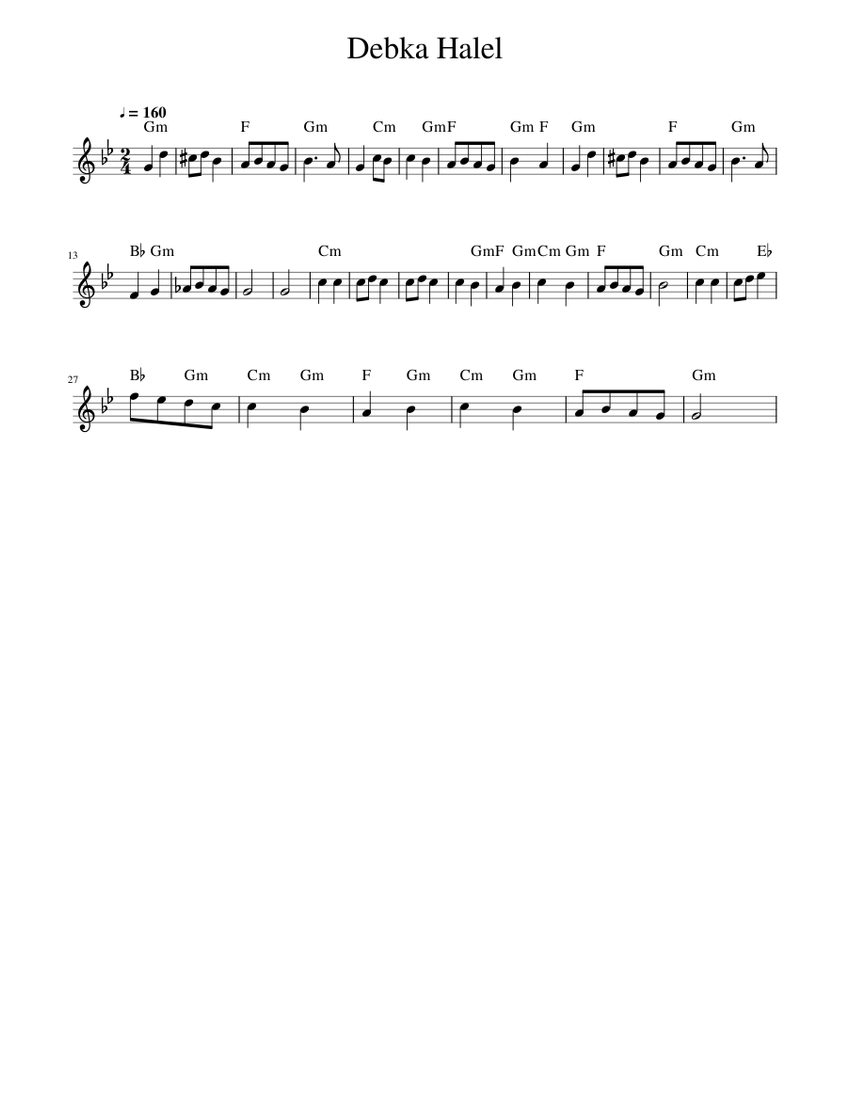 Debka Halel Sheet music for Piano (Solo) | Musescore.com