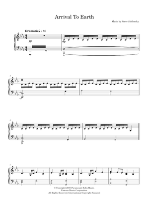 Transformers - Arrival to Earth Sheet Music for Piano (Solo ...
