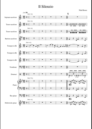 Il silenzio – Nini Rosso Sheet Music for Piano (Solo) Easy | MuseScore.com