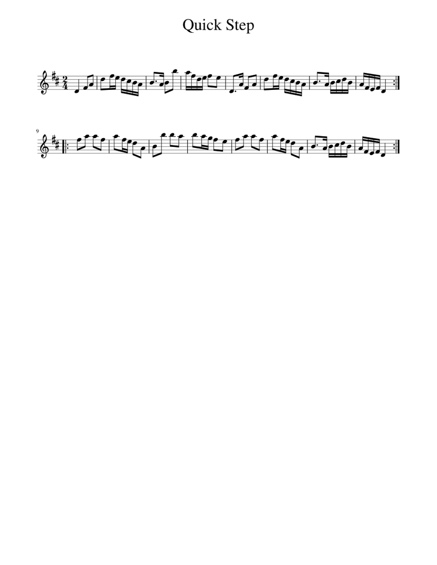 Quick Step Sheet music for Piano (Solo) Easy | Musescore.com