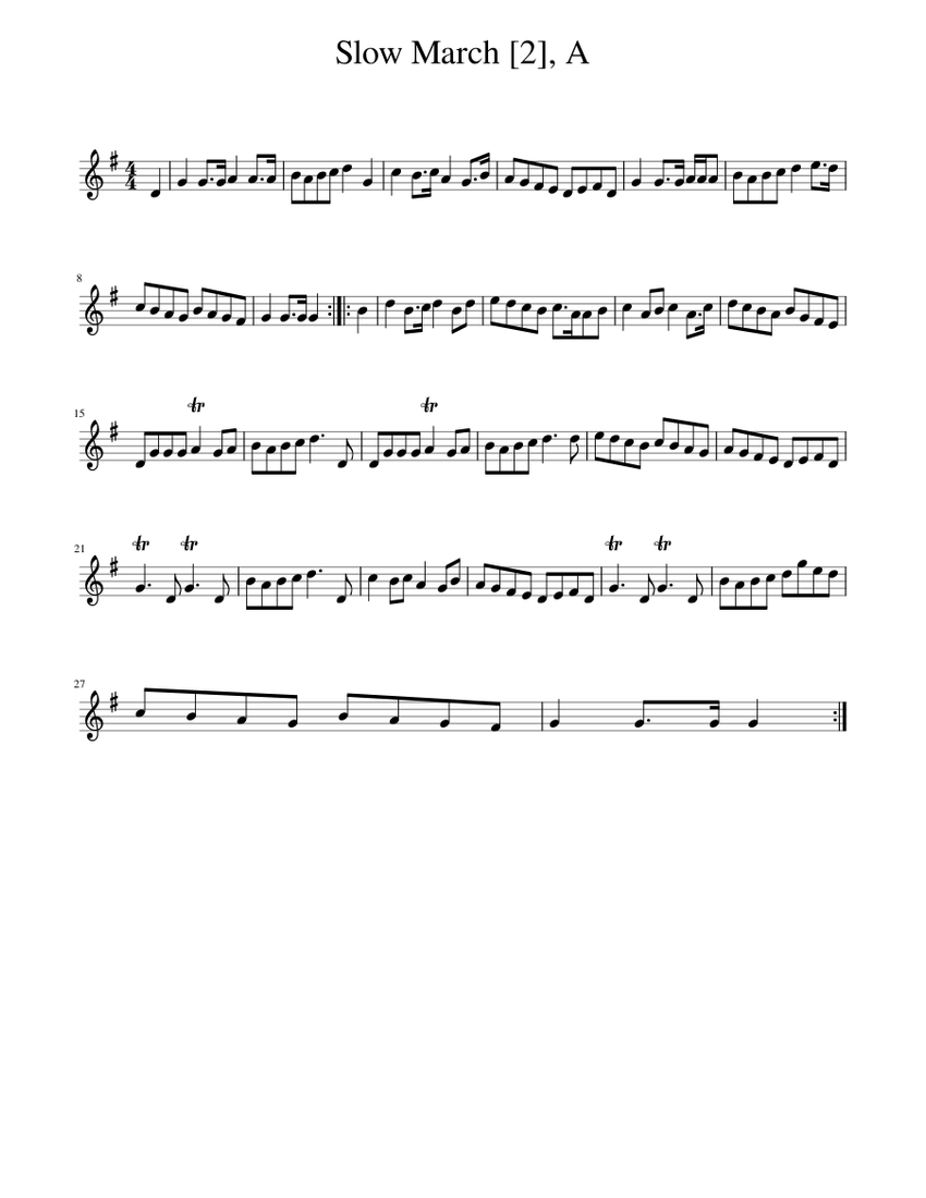 Slow March [2], A Sheet music for Piano (Solo) Easy | Musescore.com