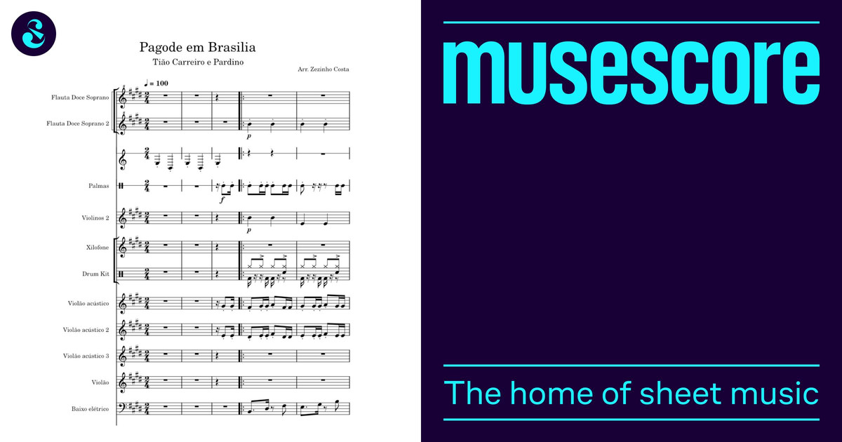 Pagode em Brasilia - O.Periferica – zezinhodacost1 Sheet music for ...