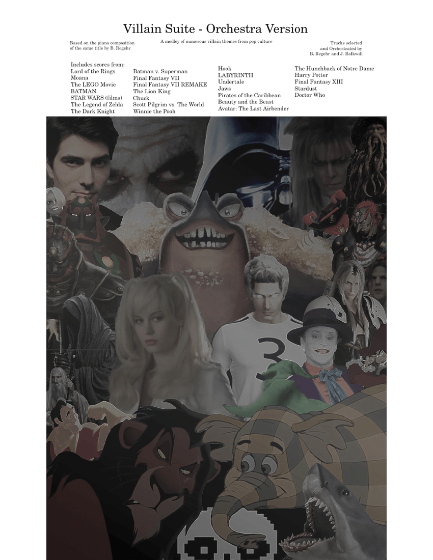 Villain Suite - Orchestra Version Sheet Music for Piano, Trombone ...