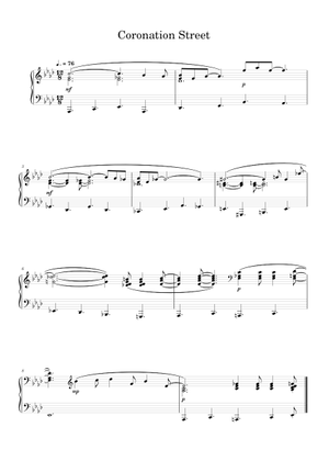 Play Official version of Coronation street theme Sheet Music by Misc ...