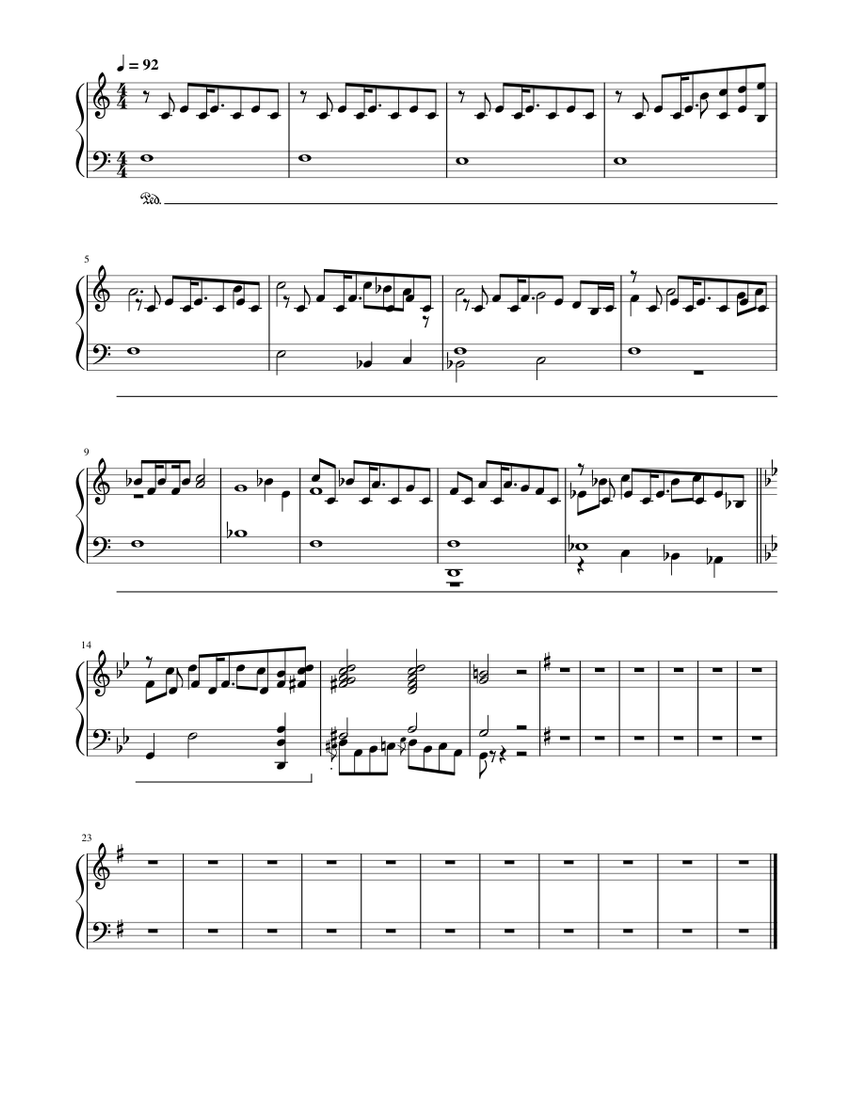 idea Sheet music for Piano (Solo) Easy | Musescore.com