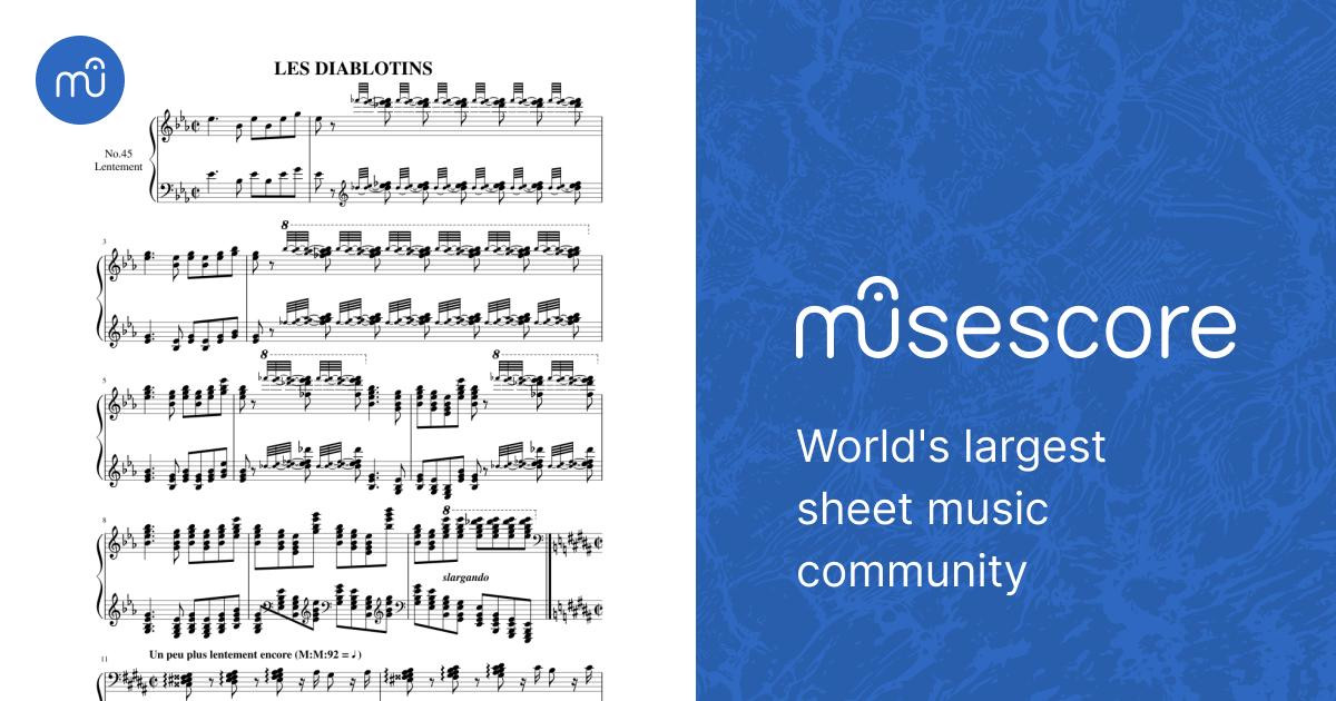 Esquisses, Op.63 – Charles-Valentin Alkan 45. Les Diablotins Sheet ...