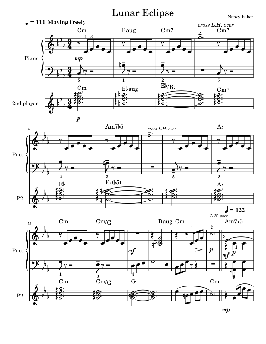 Lunar Eclipse duet Sheet Music for Piano (Piano Duo) | MuseScore.com