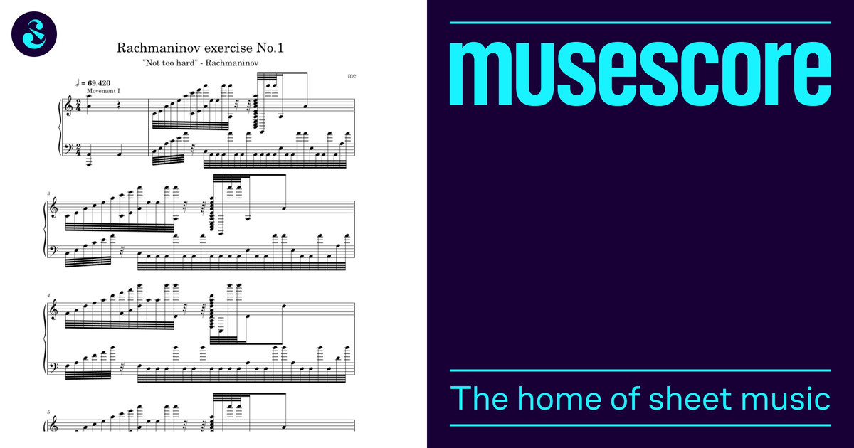 pov: when your adhd brother tries musescore Sheet music for Piano (Solo) | Musescore.com