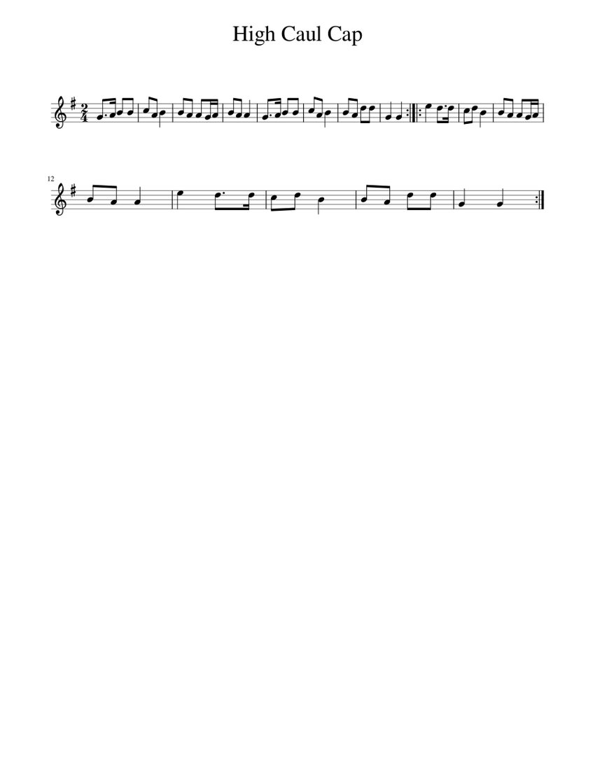 High Caul Cap Sheet music for Piano (Solo) Easy | Musescore.com