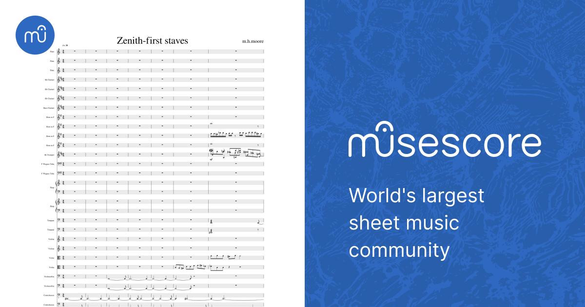 Zenith-first staves - piano tutorial