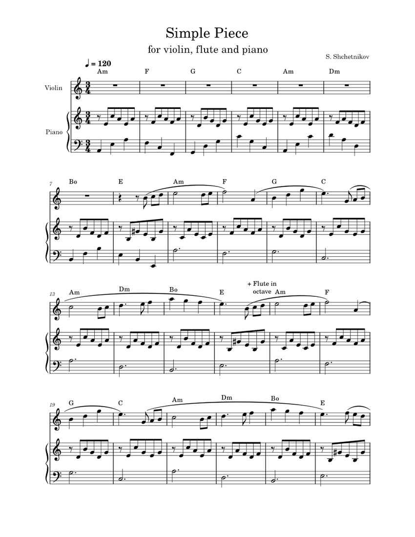 Simple Piece - piano tutorial