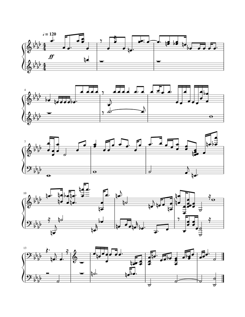 TATMR Teaser Music Remake Sheet music for Piano (Symphony Orchestra ...