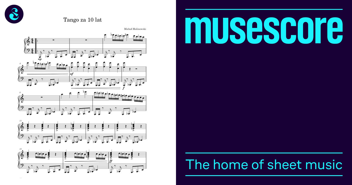 Tango za 10 lat – 1999M.M Sheet Music for Piano (Solo) | MuseScore.com