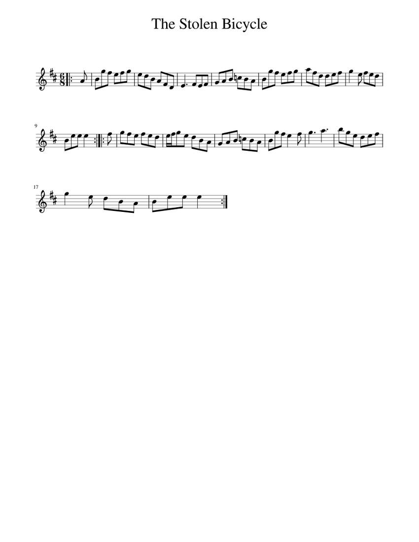 The Stolen Bicycle Sheet music for Piano (Solo) Easy | Musescore.com