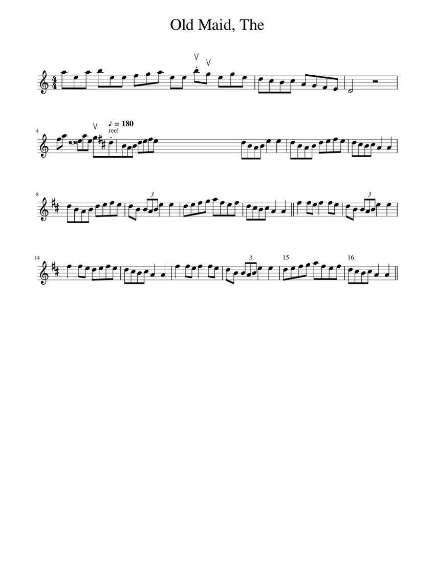 The Old Maid - piano tutorial