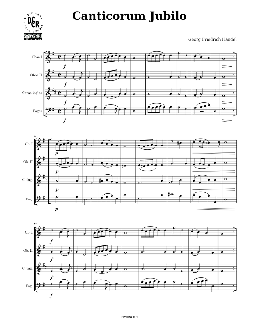 Canticorum jubilo – Georg Friedrich Händel - piano tutorial