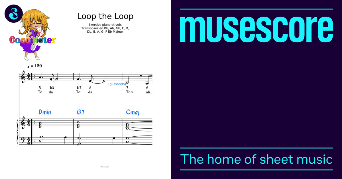 Loop the Loop - Niveau 1 Sheet music for Piano, Flute (Mixed Trio) | Musescore.com