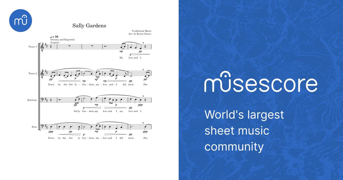 Comoros' Sally Gardens Sheet music for Bass guitar, Synthesizer (Men’s ...