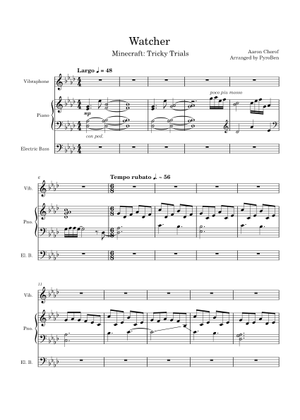 Watcher – Aaron Cherof Sheet Music for Piano (Solo) | MuseScore.com