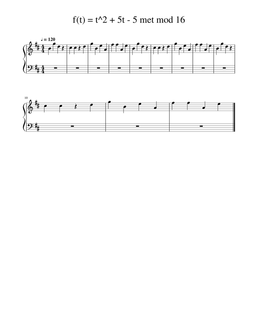 Partituur 7 Sheet music for Piano (Solo) | Musescore.com