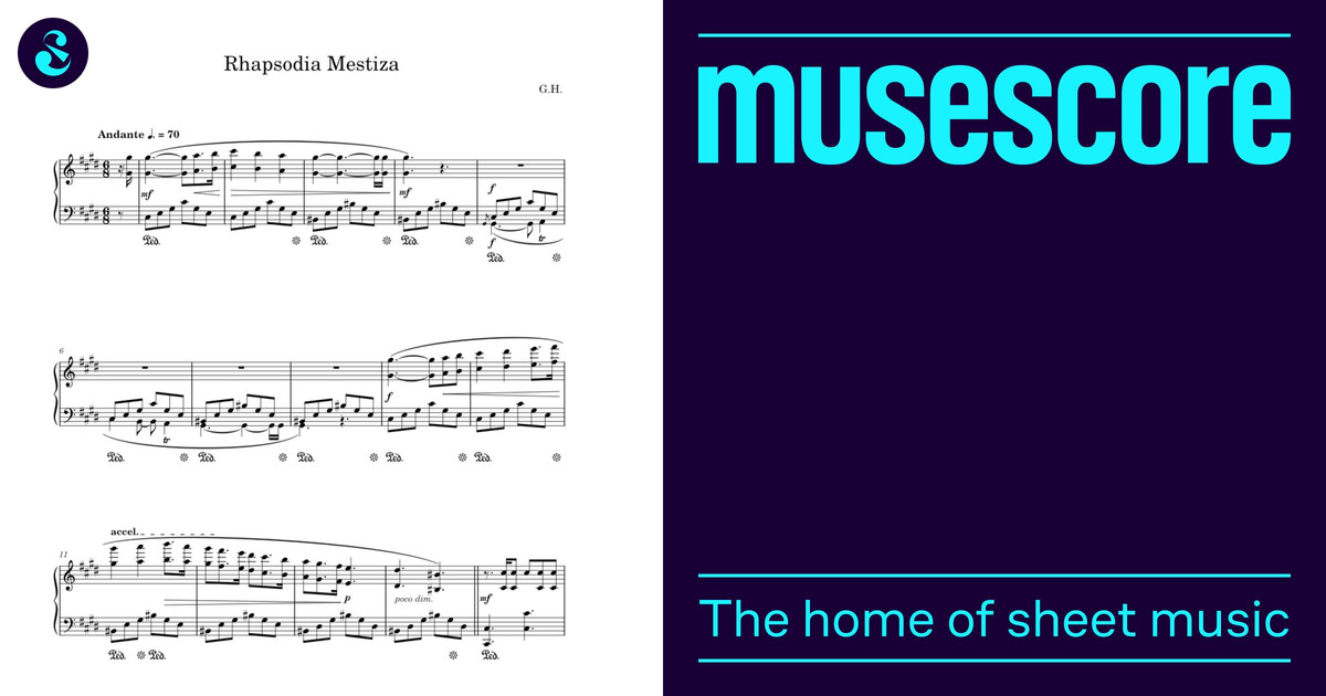 Rhapsodia Mestiza - G. H. Sheet Music for Piano (Solo) | MuseScore.com