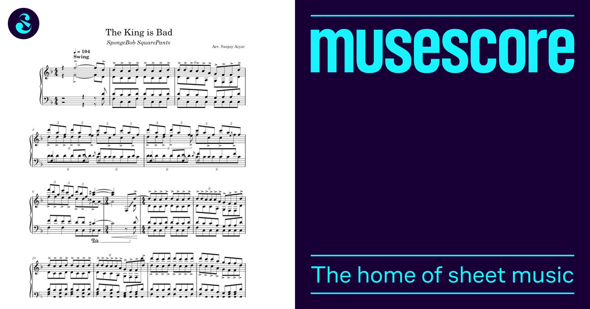 The King is Bad (Squidly's Songs) Sheet Music for Piano (Solo ...