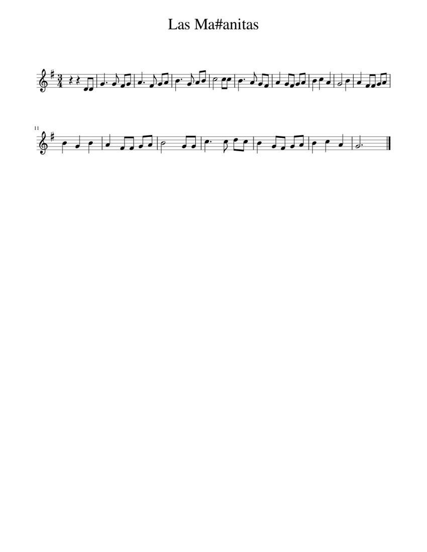 Las mananitas – Misc Traditional Sheet music for Trumpet in b-flat ...