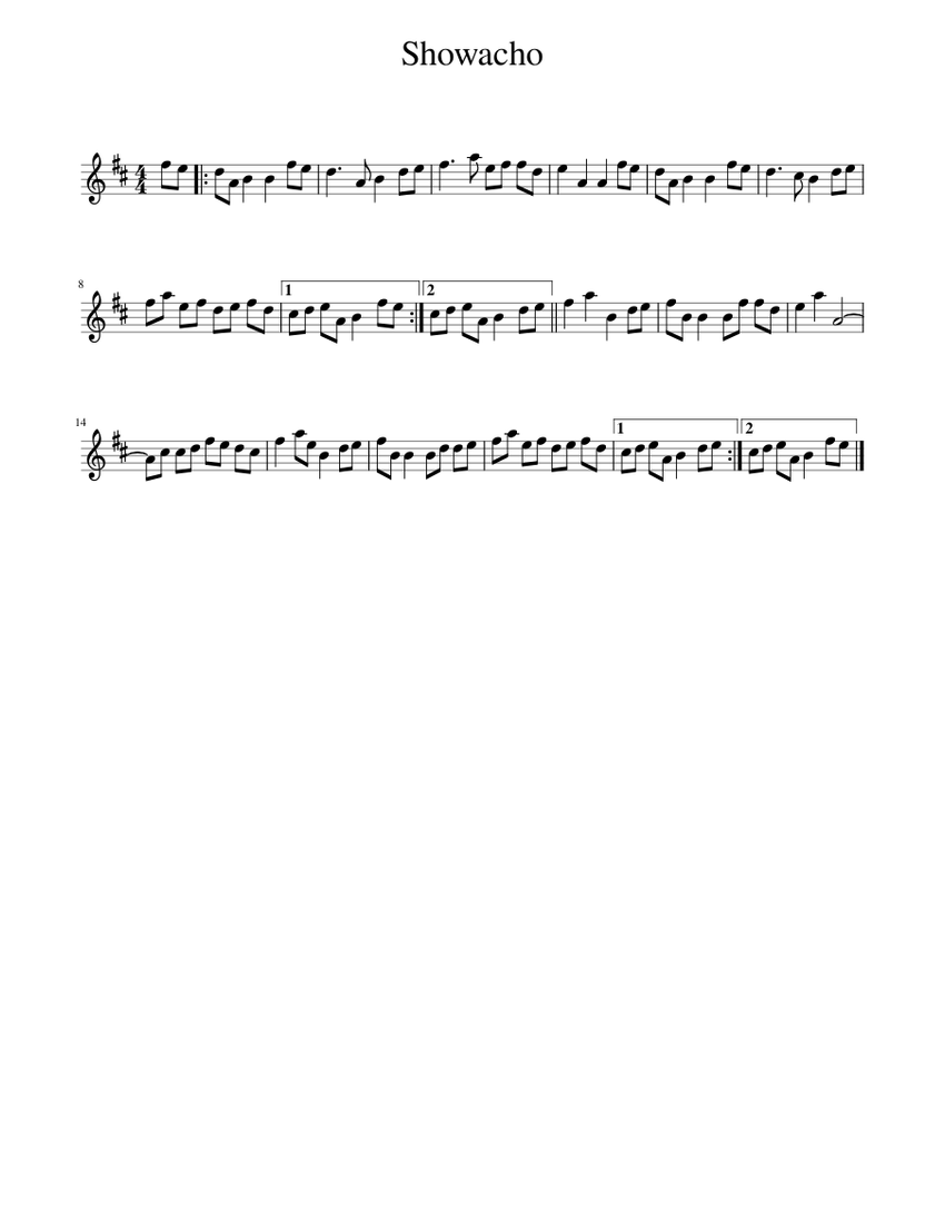 Showacho Sheet music for Piano (Solo) | Musescore.com