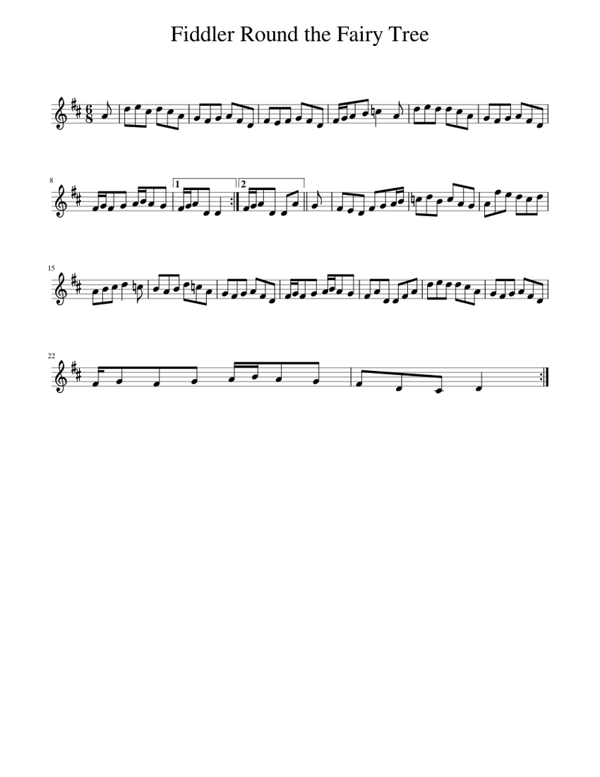 Fiddler Round the Fairy Tree - piano tutorial