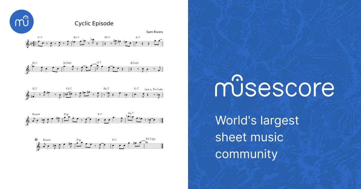 Cyclic Episode - Sam Rivers Sheet Music with Chords for Piano (Solo ...