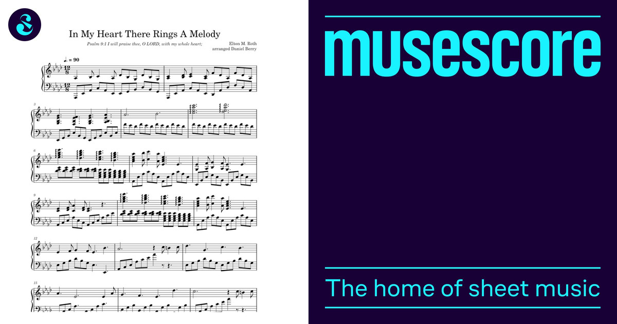 In My Heart There Rings A Melody – Elton M. Roth, Piano Solo Sheet ...