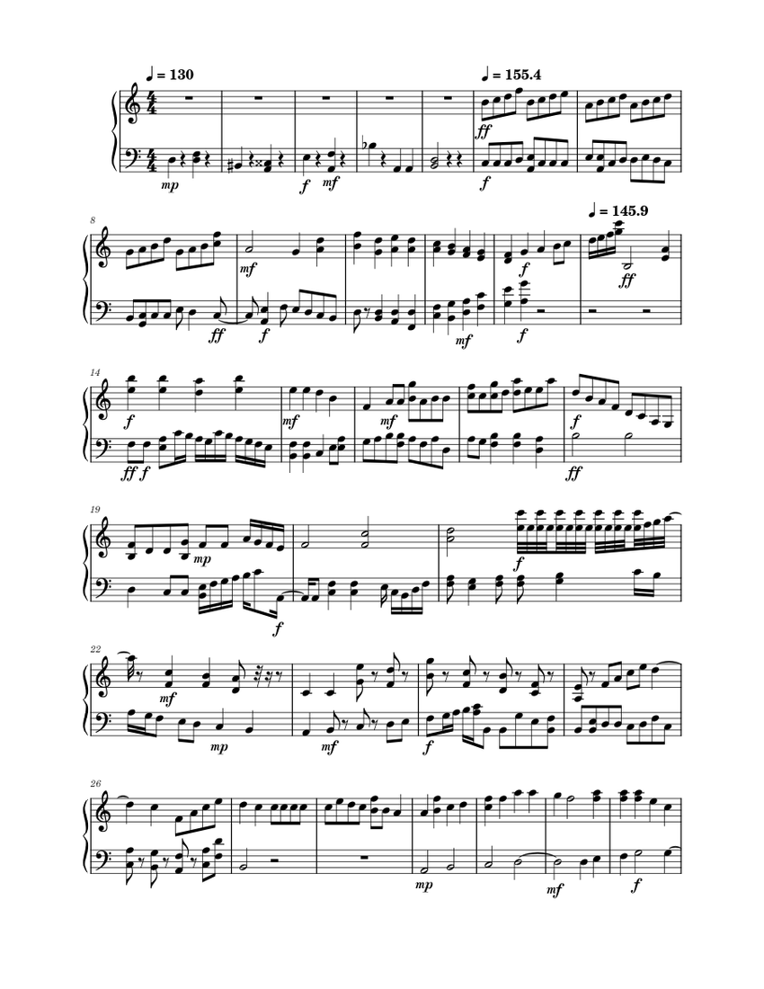 Untitled Piano Solo Sheet music for Piano (Solo) | Musescore.com