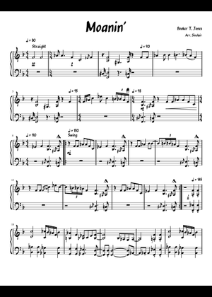 Leo Janek Taps Sheet Music For Treble Clef