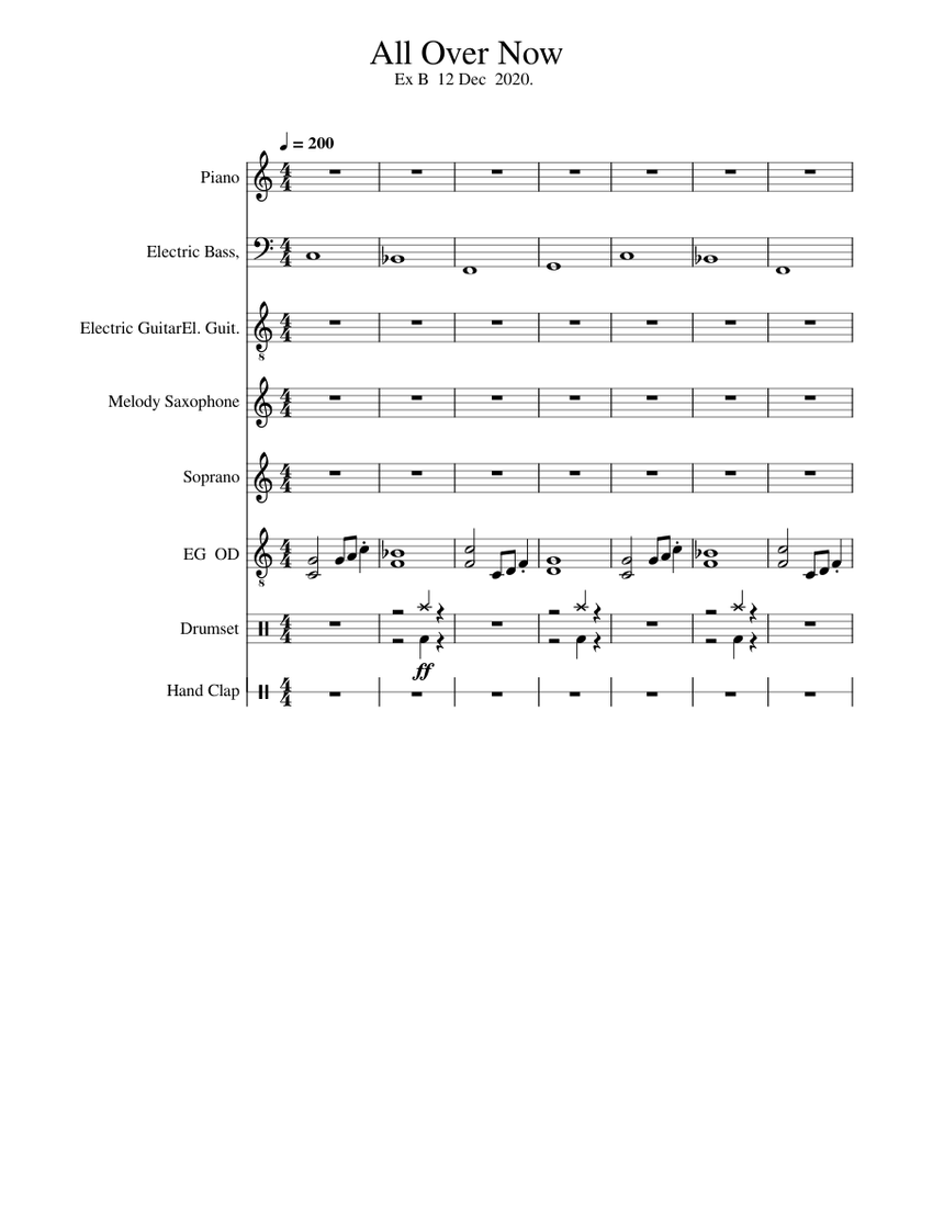 Its All Over Now The Rolling Stones Sheet Music For Piano Soprano