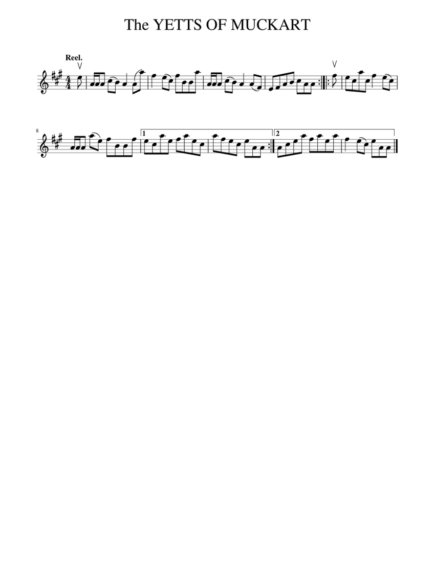 The YETTS OF MUCKART Sheet music for Piano (Solo) Easy | Musescore.com