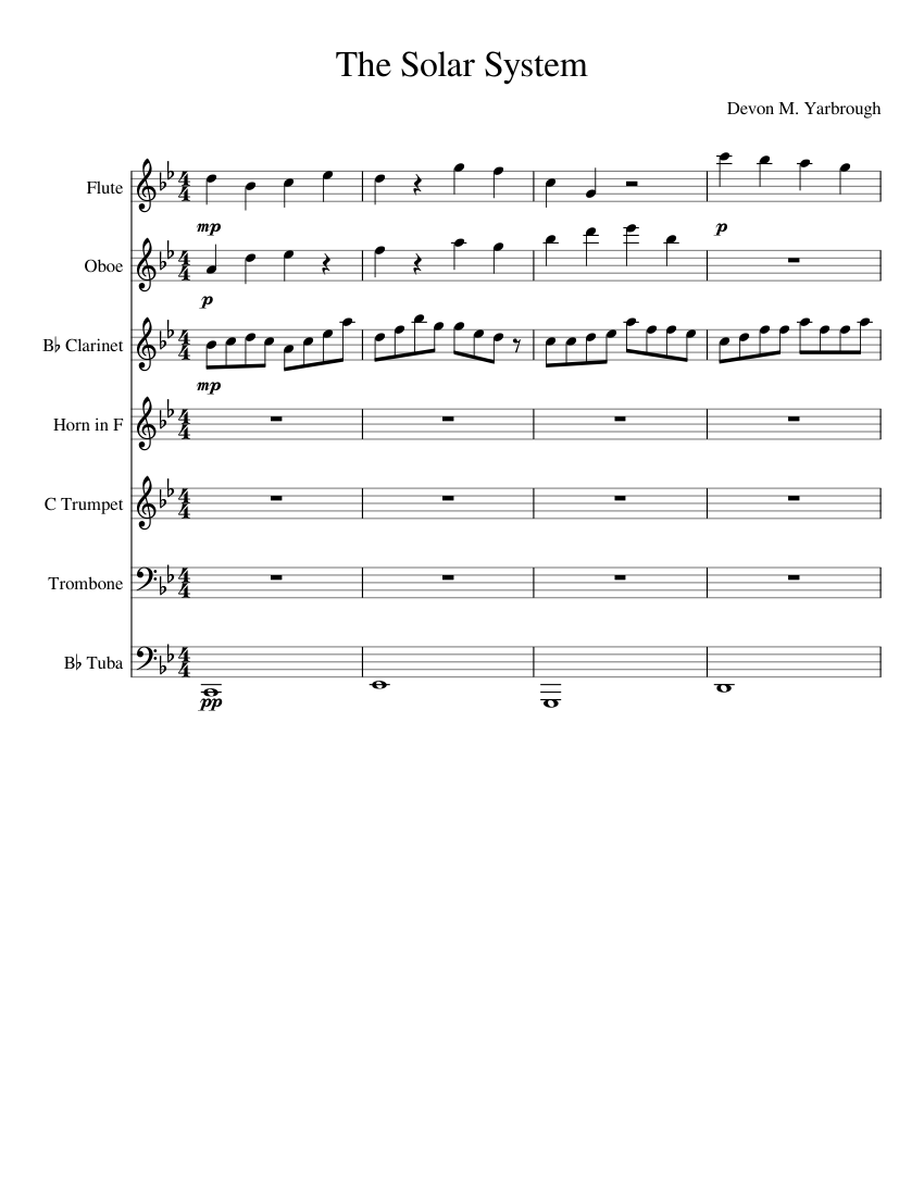 The Solar System - piano tutorial