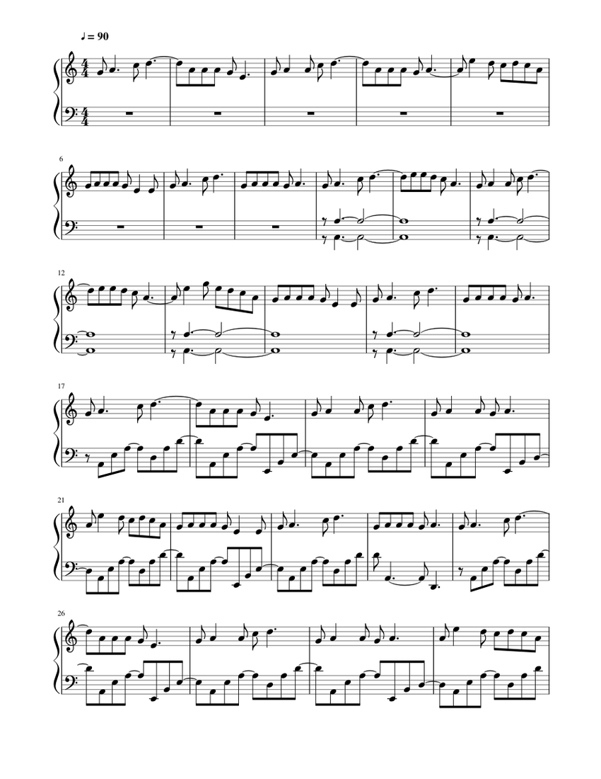 hanging tree Sheet Music for Piano (Solo) Easy | MuseScore.com