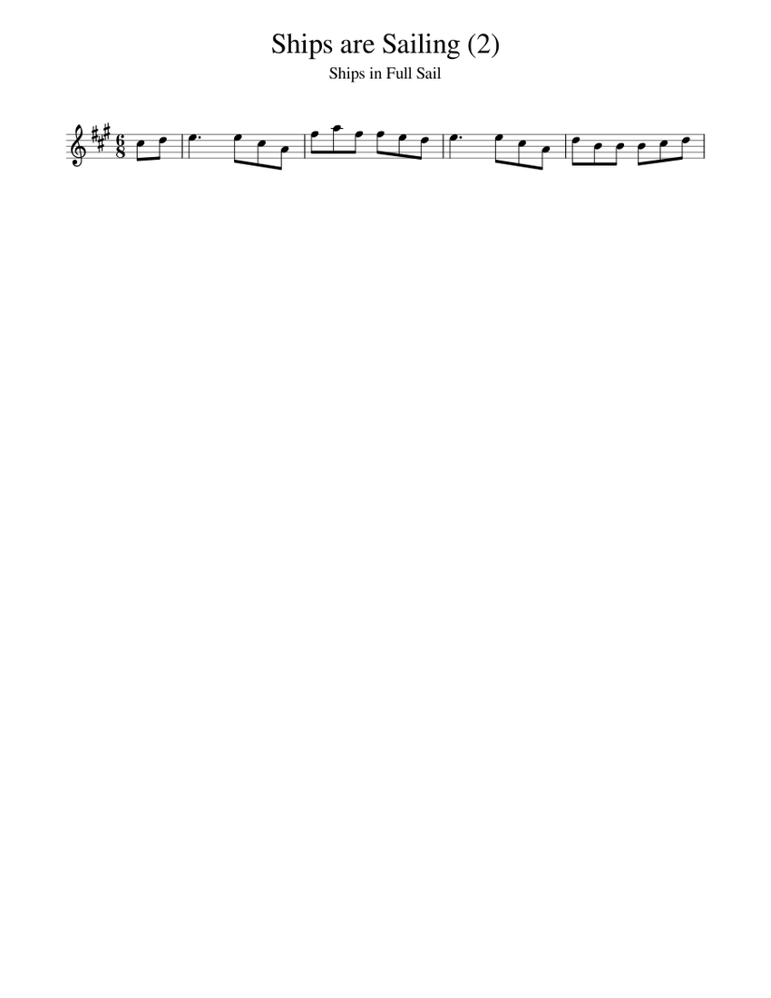Ships are Sailing (2) Sheet music for Piano (Solo) Easy | Musescore.com