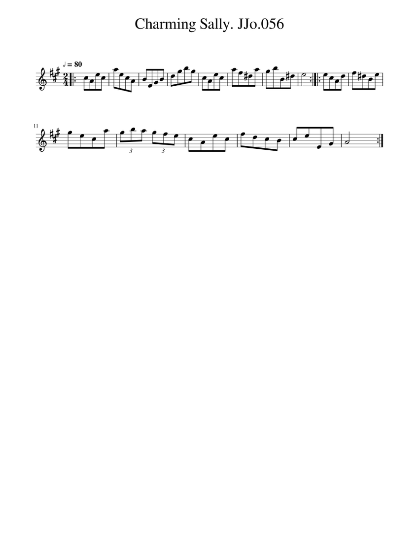 Charming Sally. JJo.056 Sheet music for Piano (Solo) | Musescore.com