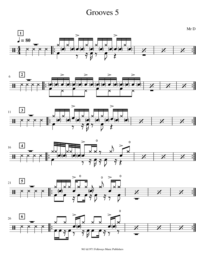 Grooves 5 - piano tutorial