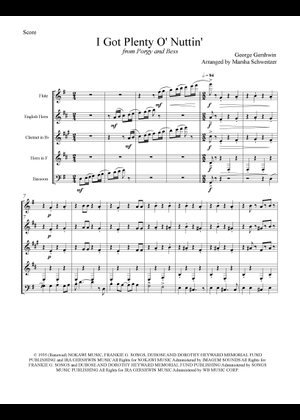 Play Official version of I Got Plenty O' Nuttin' Sheet Music by George ...