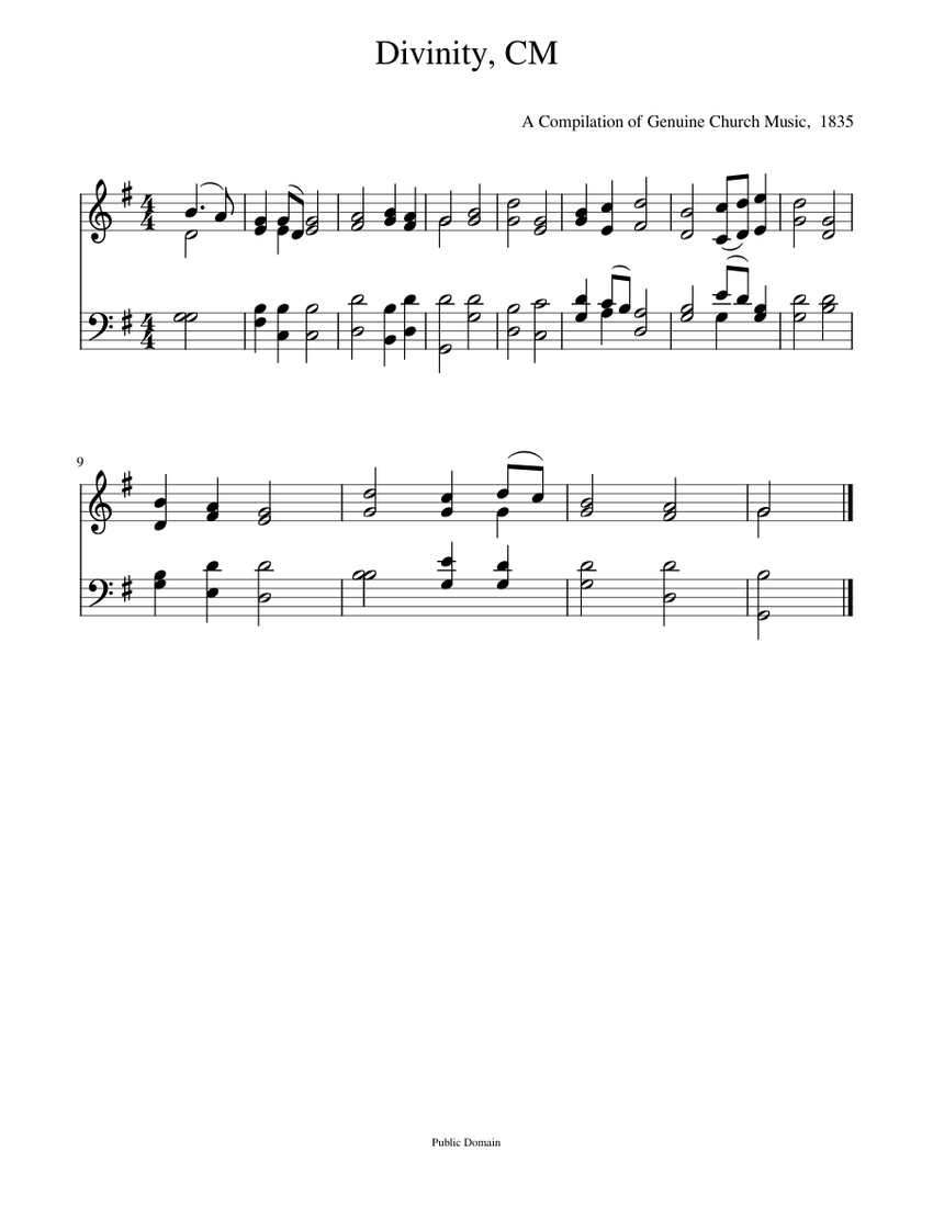 Divinity - Joseph Funk Sheet music for Piano (Piano Duo) | Musescore.com